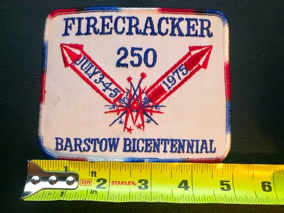 1975 Firecracker 250 Driver Race Patch Barstow Califo… - Gem