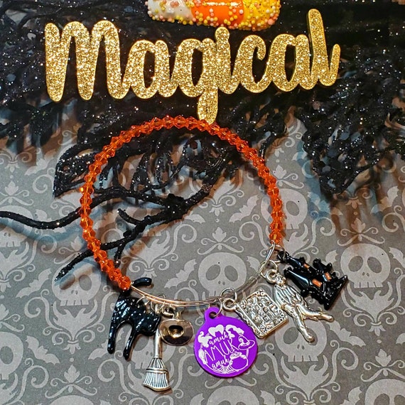 Hocus Pocus Inspired Halloween Crystal Bangle Bracelet - Etsy
