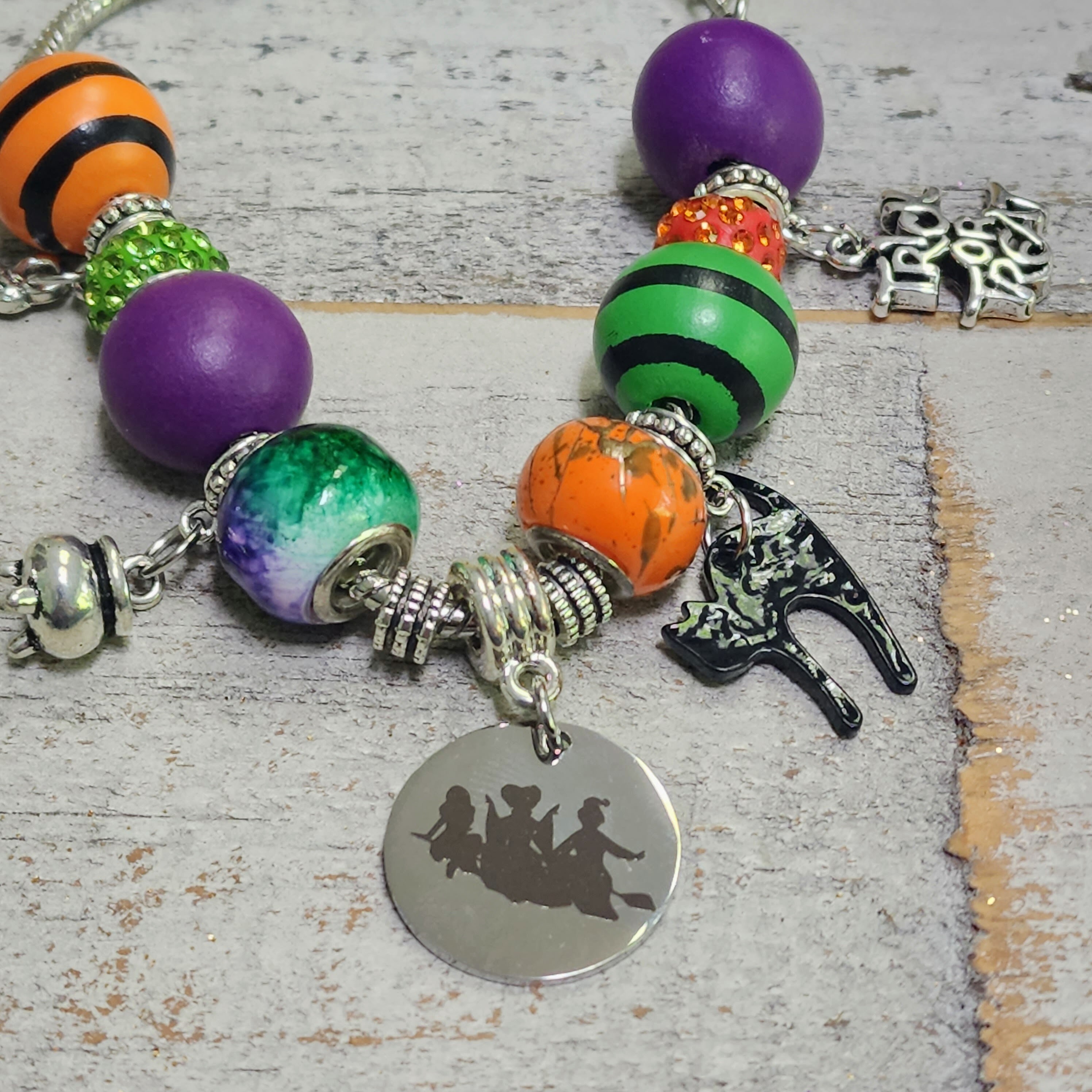 Flying Sanderson Sisters Hocus Pocus Themed European Bead - Etsy