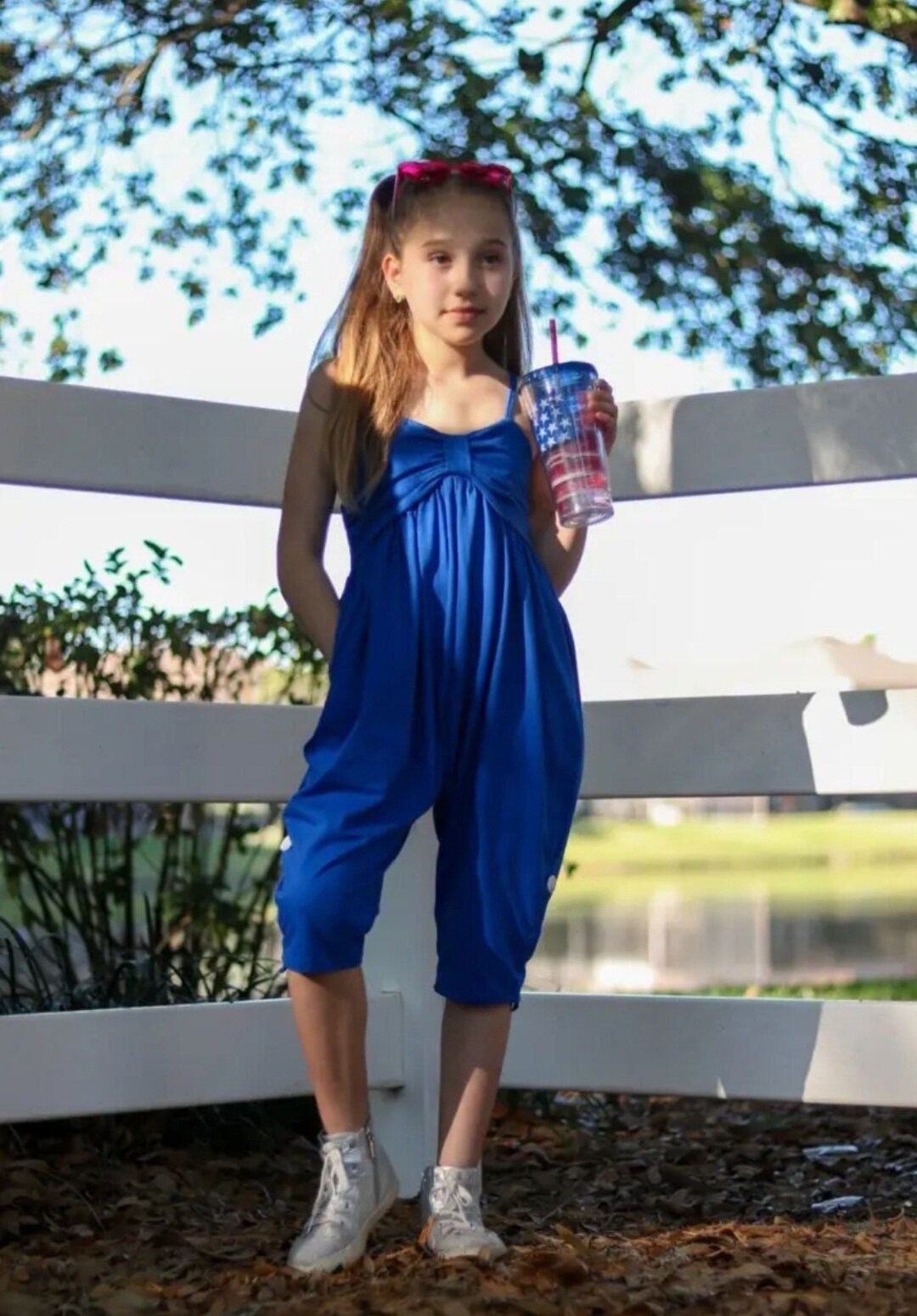 Girls & Toddlers Jumpsuit / Back to School Cotton Jumper / Girls Resort ...