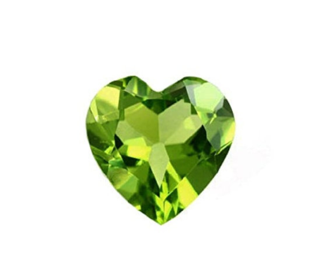 Cut and Polished AAA Peridot Heart Shape - Etsy
