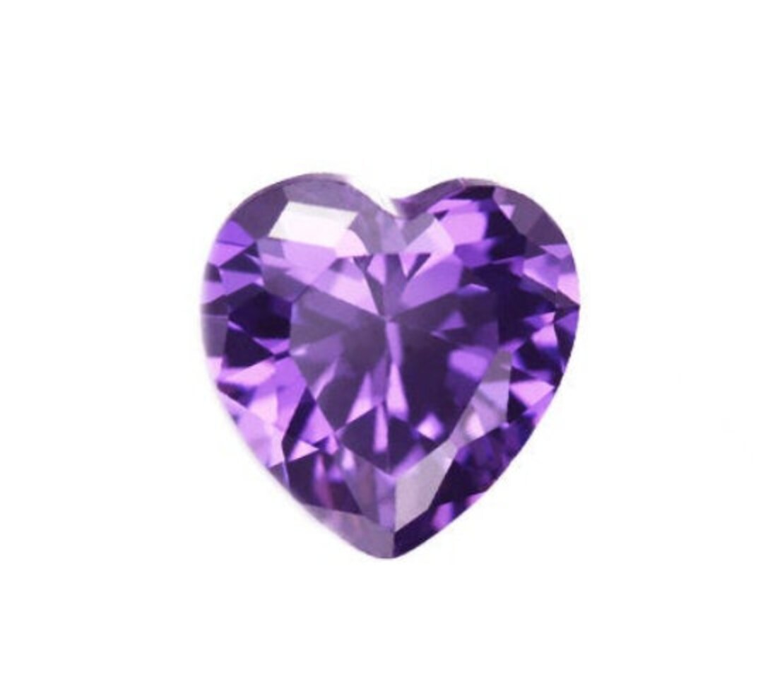 Cut and Polished AAA Amethyst Heart Shape - Etsy