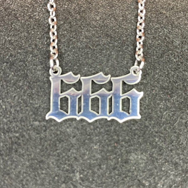 666 Necklace - Etsy
