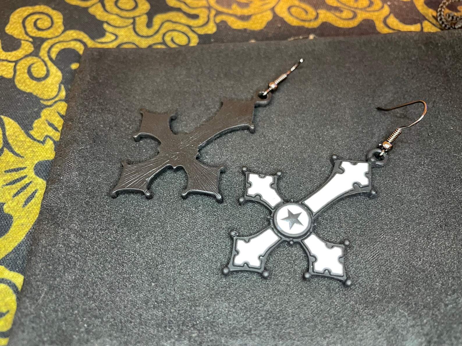 Upside Down Lucifer Cross Inverted Crucifix Star Steel Pendant - Etsy