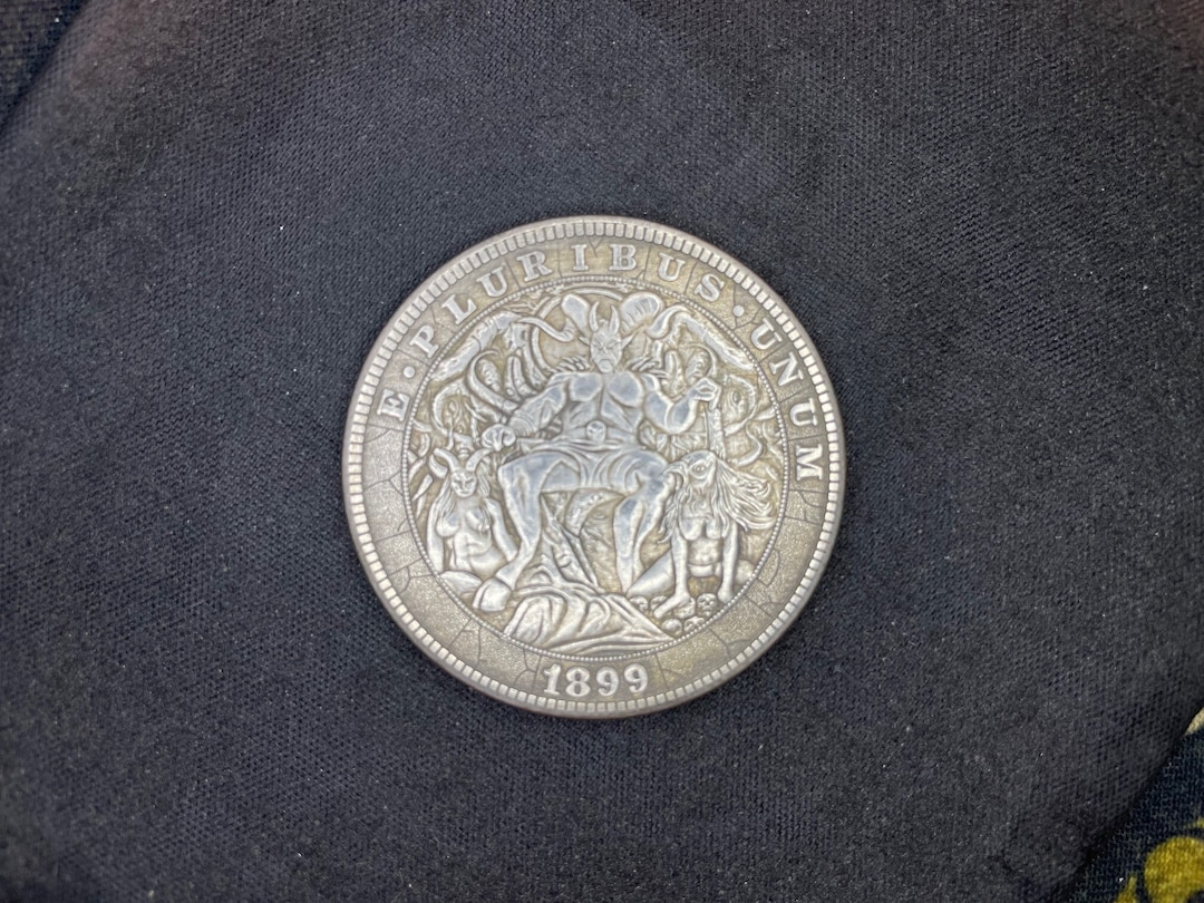 Satan Upon His Throne Morgan Dollar 1899 Mint Decision Coin Flip USA ...