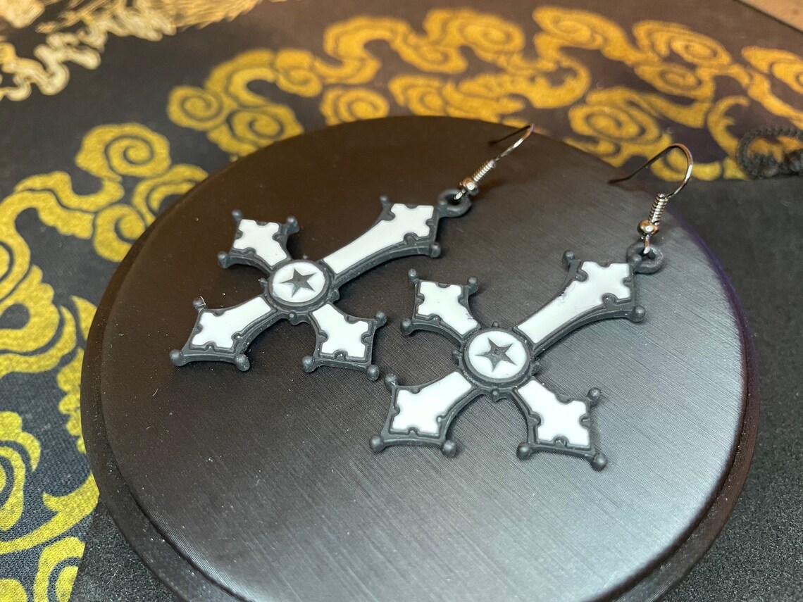 Upside Down Lucifer Cross Inverted Crucifix Star Steel Pendant | Etsy