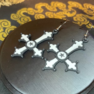 Upside Down Lucifer Cross Inverted Crucifix Star Steel Pendant - Etsy