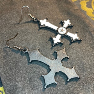 Upside Down Lucifer Cross Inverted Crucifix Star Steel Pendant - Etsy