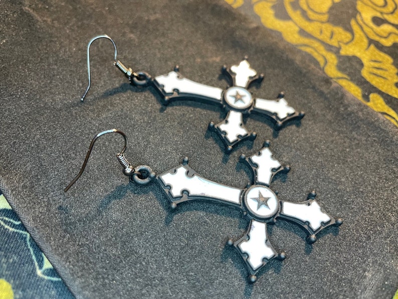 Upside Down Lucifer Cross Inverted Crucifix Star Steel Pendant - Etsy