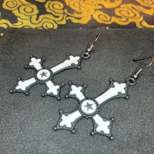 Upside Down Lucifer Cross Inverted Crucifix Star Steel Pendant - Etsy