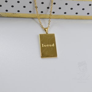 18k Gold Bead Chain Necklace | Quote Necklace | Spiritual Jewelry ...