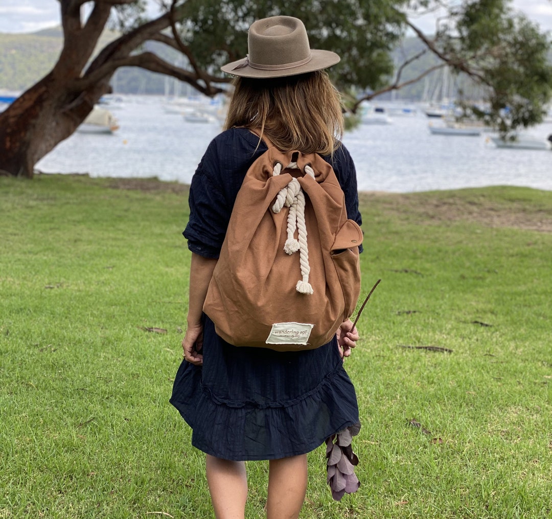 Le Sac Cavas Backpack - Etsy Australia