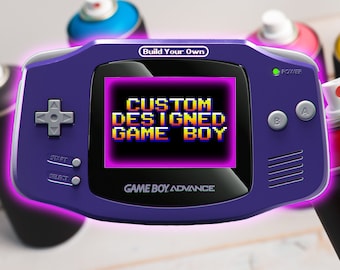 Indigo Game Boy Advance GBA Console With Ips V5 Backlit LCD Mod Console ...