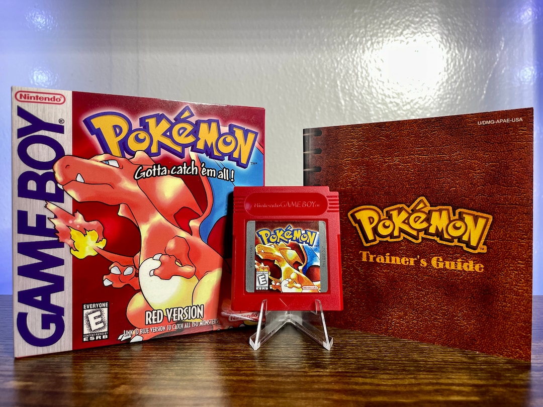 Nintendo Game Boy Color Pokemon Red Complete in Box CIB - Etsy
