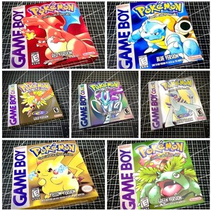 Nintendo Game Boy Color Pokemon Red Complete in Box CIB - Etsy