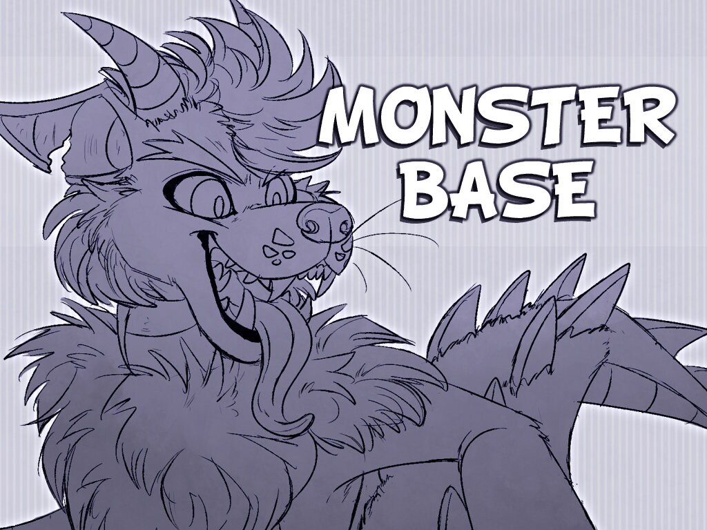 Monster Drawing Base for Refs and Adopts - Etsy Australia