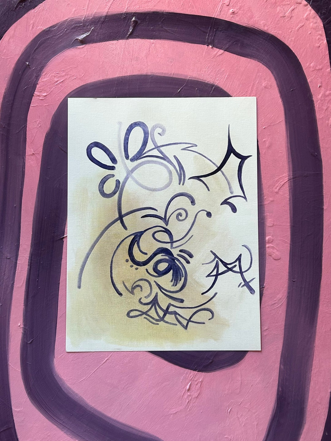 Sigilscape for Dreamers Abstract Sigil Inspired Whimsical Painting ...