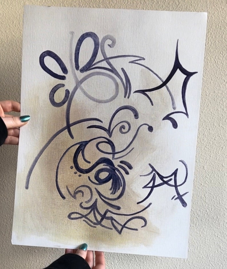 Sigilscape for Dreamers Abstract Sigil Inspired Whimsical Painting ...
