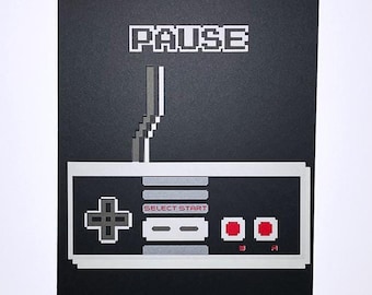 Pac-man, Poster, Cutout, Cutting, Vintage, Video Game, Game, Nes ...