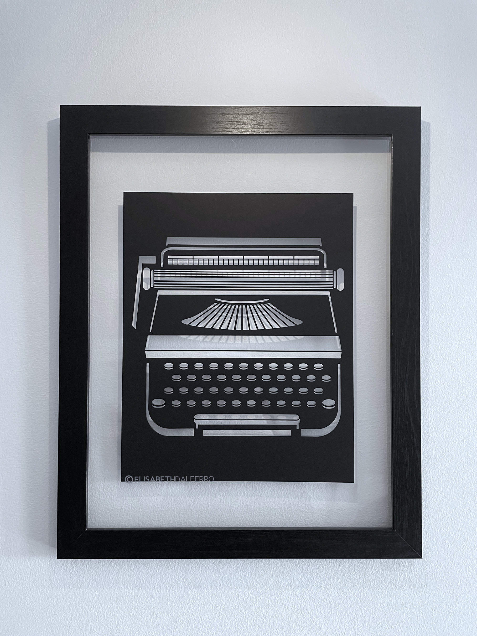 Typewriter, Poster, Cutout, Cutout, Vintage, Typewriter, Typist, Art ...