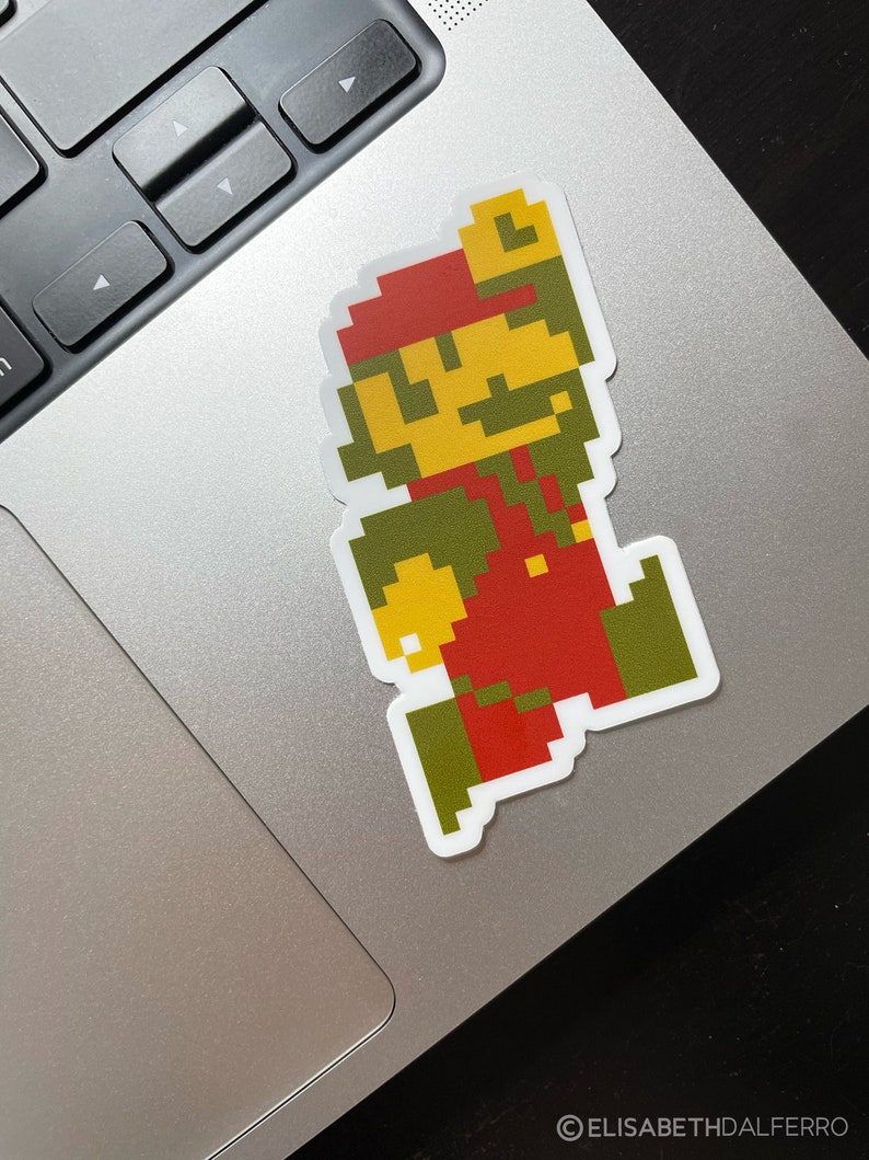 Vinyl Sticker, Vinyl Sticker, Super Mario Bros, Vintage, Video Game ...