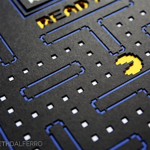 Pac-man, Poster, Cutout, Cutout, Vintage, Video Game, Game, Nes ...