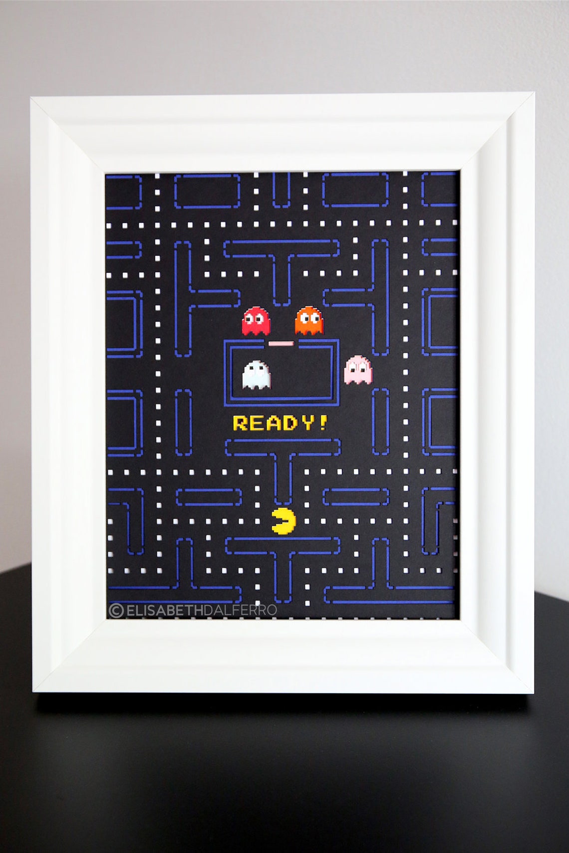 Pac-man, Poster, Cutout, Cutout, Vintage, Video Game, Game, Nes ...