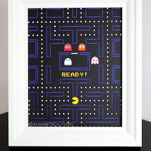 Pac-man, Poster, Cutout, Cutout, Vintage, Video Game, Game, Nes ...