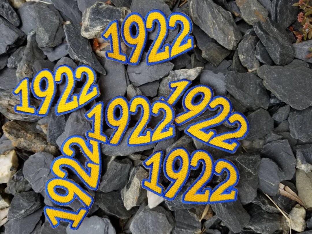 1922 Bubble Patch (iron on Patch) Blue/gold - Etsy