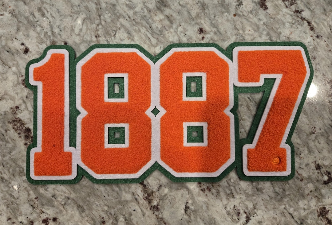 1887 FAMU Chenille Number Set - Etsy