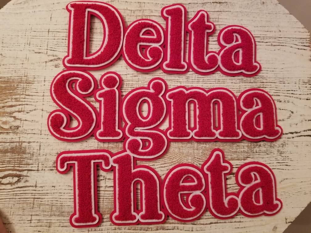 Delta Sigma Theta Large Chenille Word Patch; 1913; Oo-oop; Elephant ...