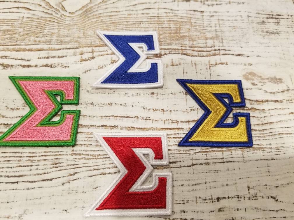 Sigma Greek Letter; 2 Inch, Iron On; - Etsy
