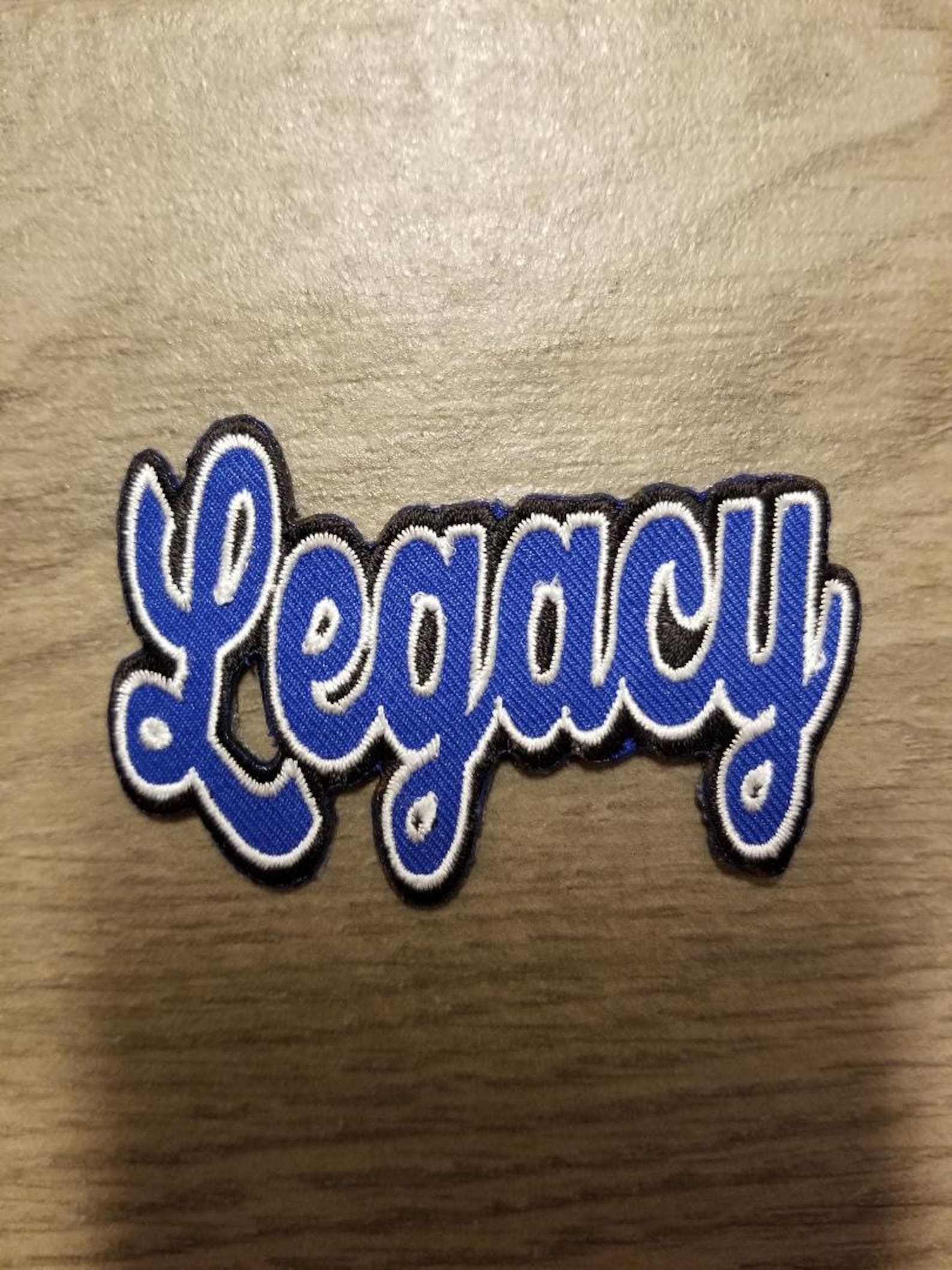 Legacy Patch Iron on blue | Etsy