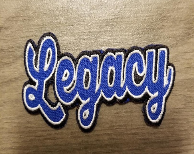 Legacy Patch Iron on blue - Etsy