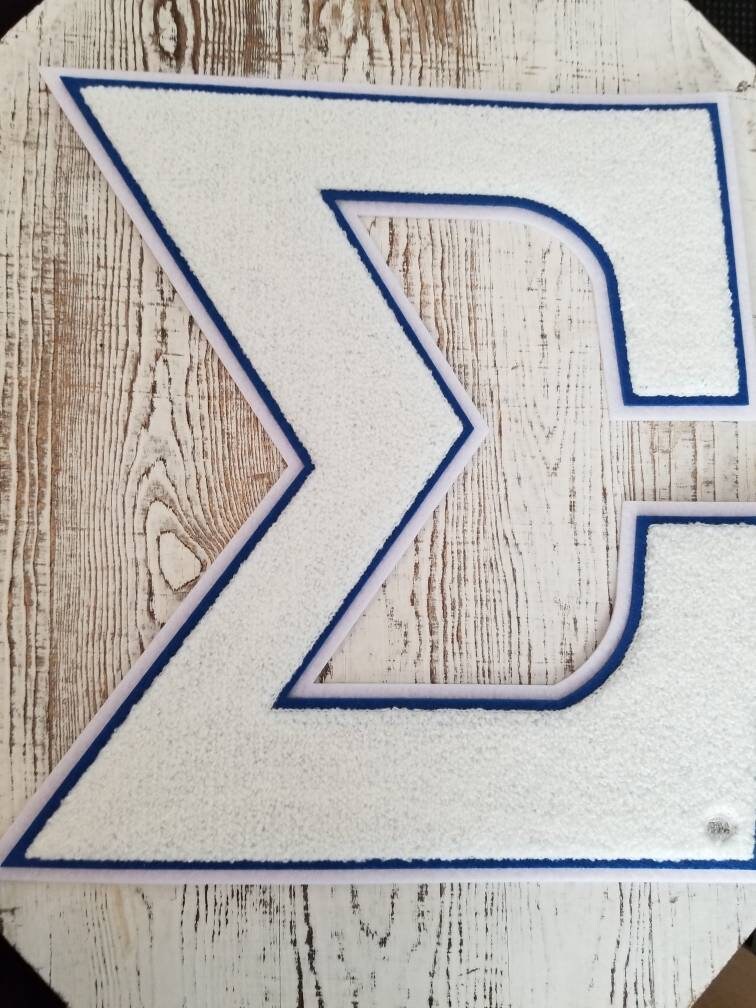 Phi Beta Sigma Blue Symbol Chenille Patch Big Sigma Small - Etsy