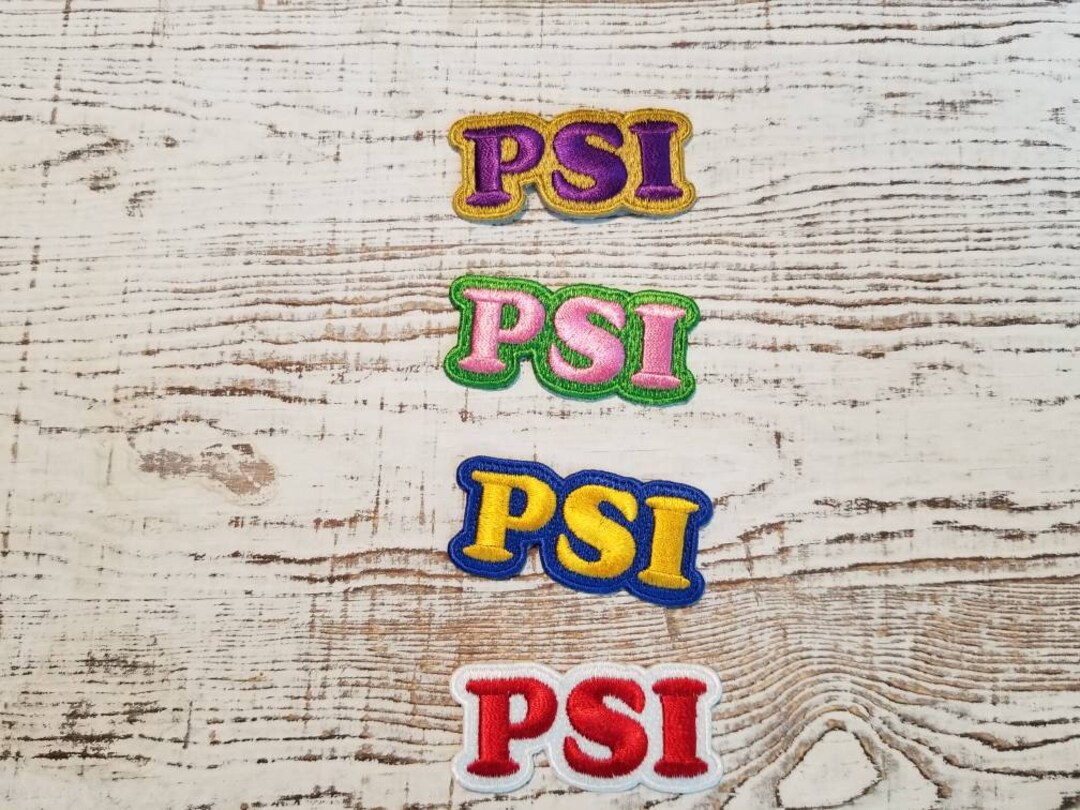 Psi Patch (iron-on); Greek; Fraternity; Sorority; Omega Psi Phi ...