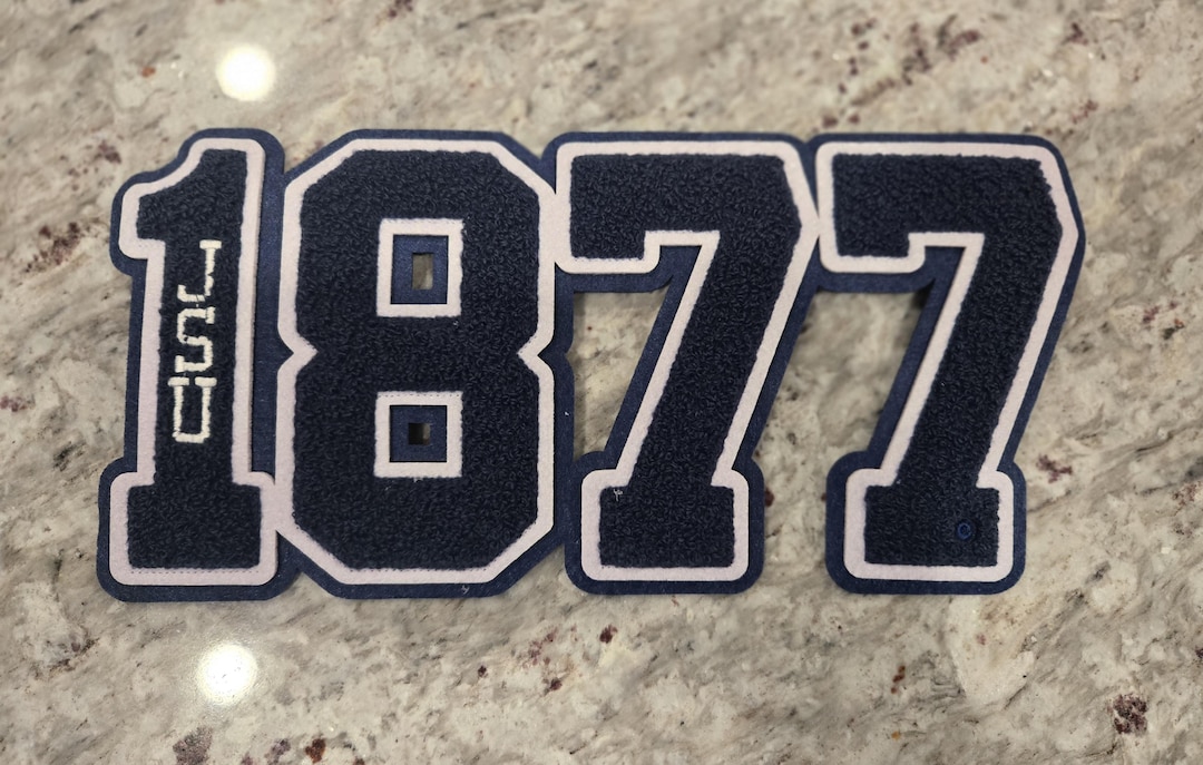 1877 JSU Chenille Patch; Navy and White; ; 11.5" - Etsy