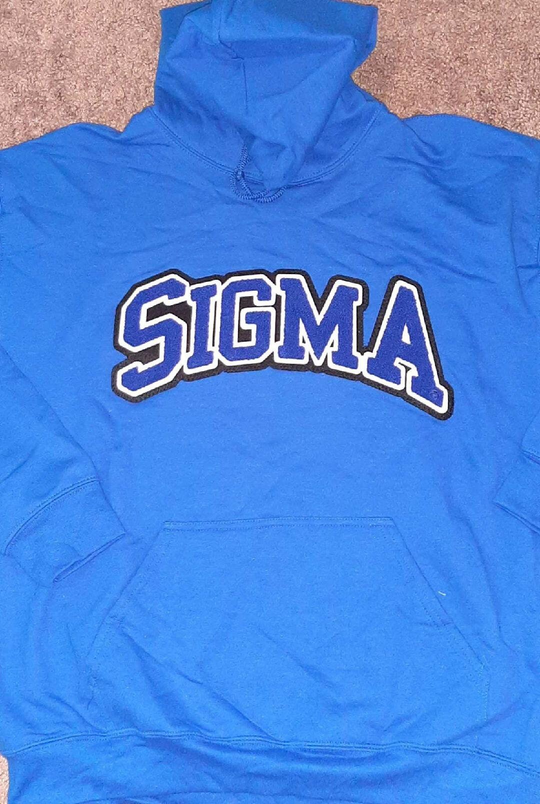 True Royal Blue Sigma Hoodie; 1914; Phi Beta Sigma; Blue and White ...