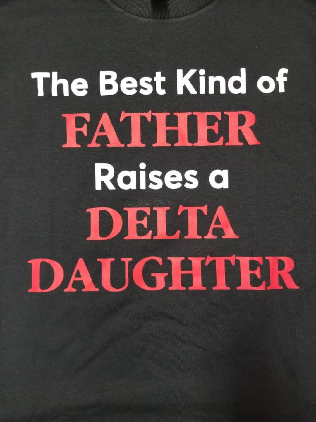 Delta Daughter Father T-shirt - Red and White Screen Print - Etsy