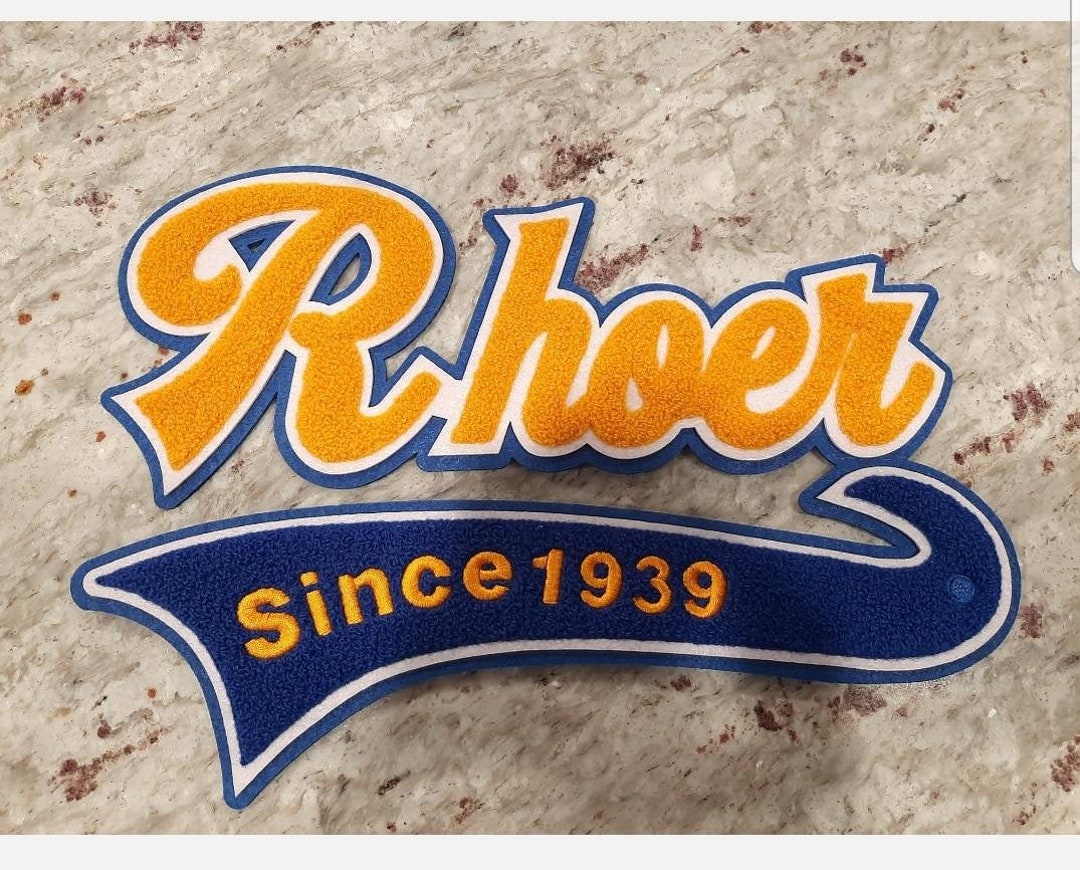 Rhoer Since 1939 Large Chenille Patch; 1922; 11.5" - Etsy