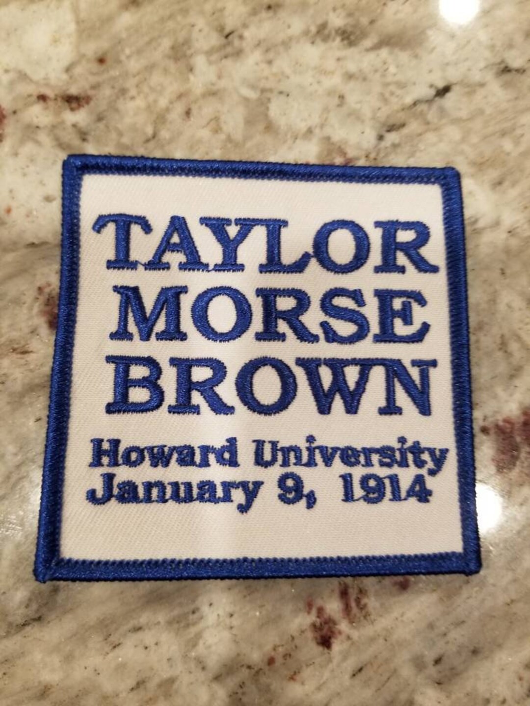 Taylor, Morse, Brown Founders Patch; Phi Beta Sigma; 1914; Size 3"x3 ...