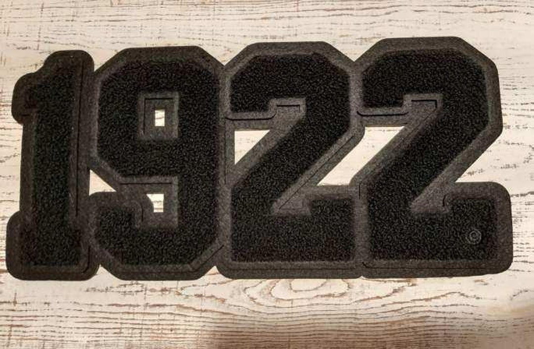 1922 Chenille Patch; Black on Black; Sgrho; Royal and Gold; Women; Fraternity; Sorority; Size 11 ...