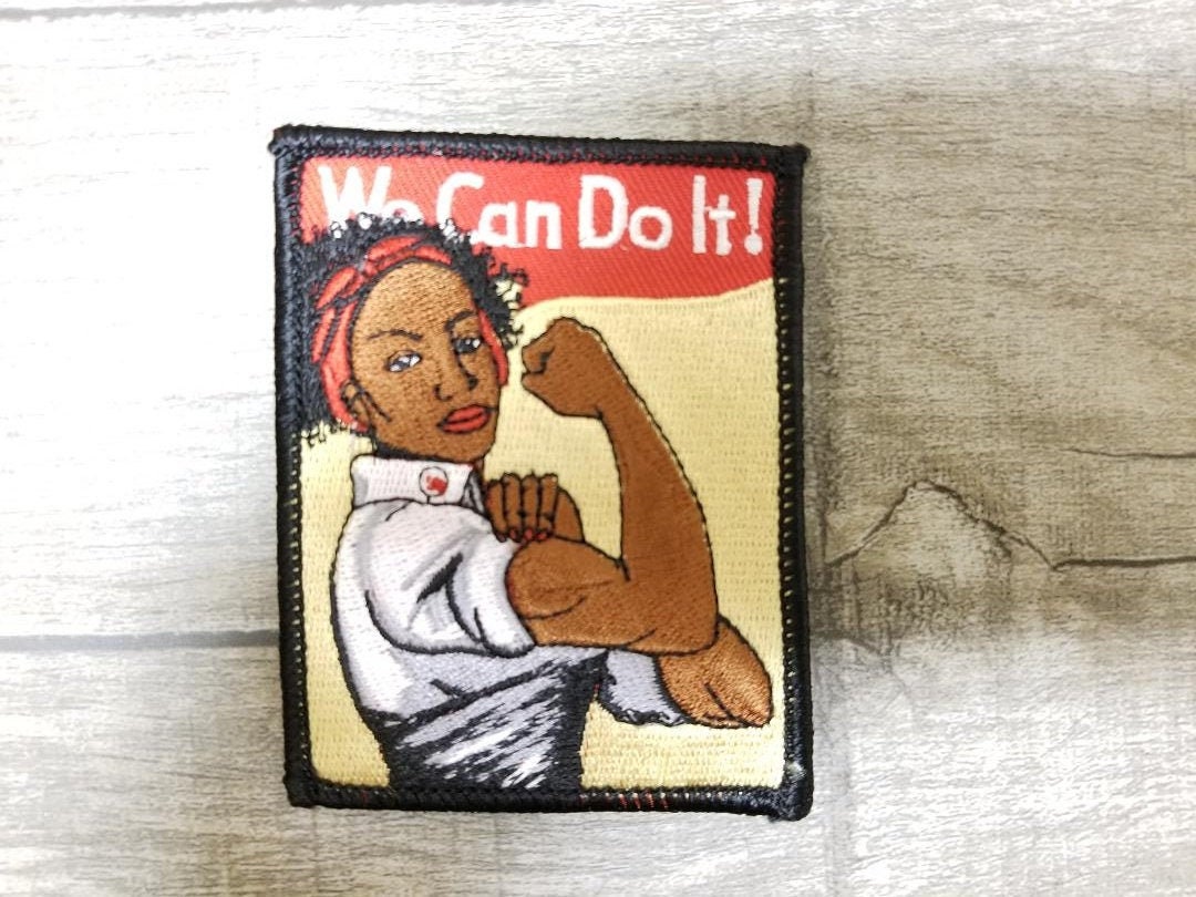 We Can Do It" Lady Patch-red - Etsy