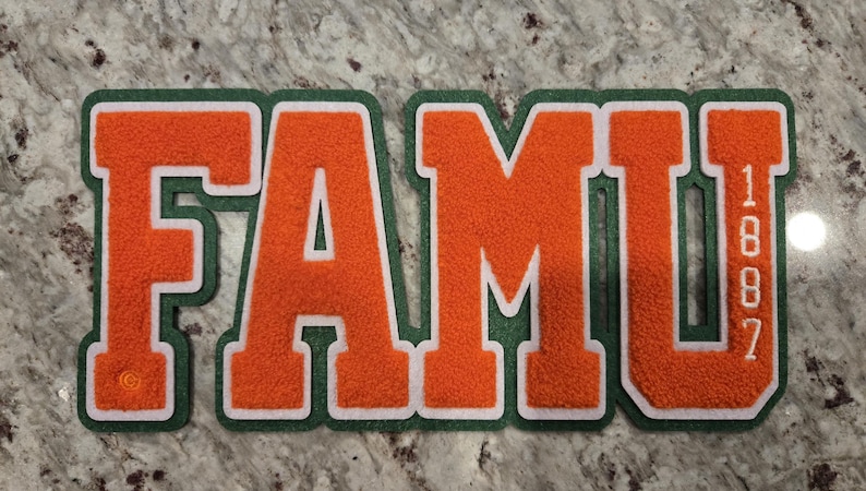 FAMU 1887 Chenille Letter Set - Etsy