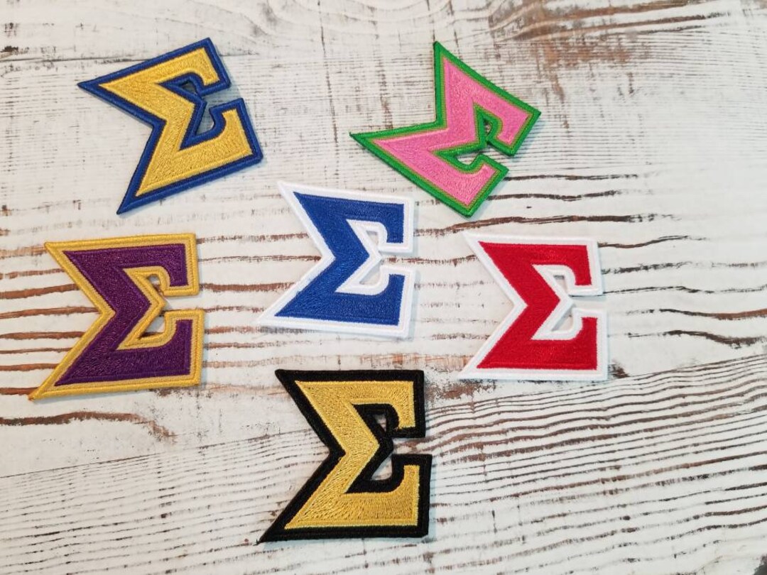Sigma Greek Letter; 2 Inch, Iron On; - Etsy