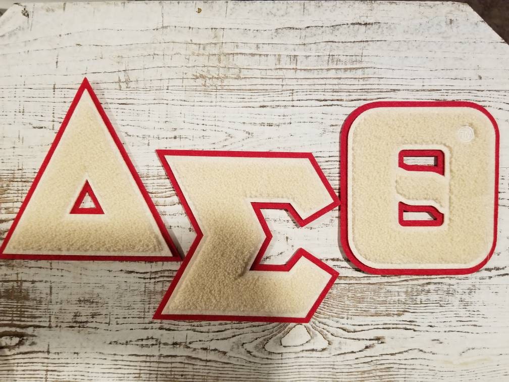 Delta Cream Symbols Iron-on 4.5 Cardigan Sweaters - Etsy