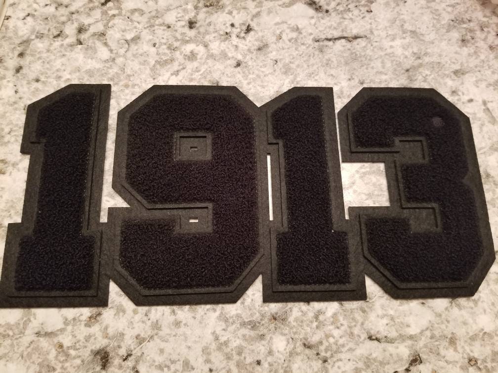 1913 Chenille Patch; Black on Black; Diva; Delta; DST - Etsy