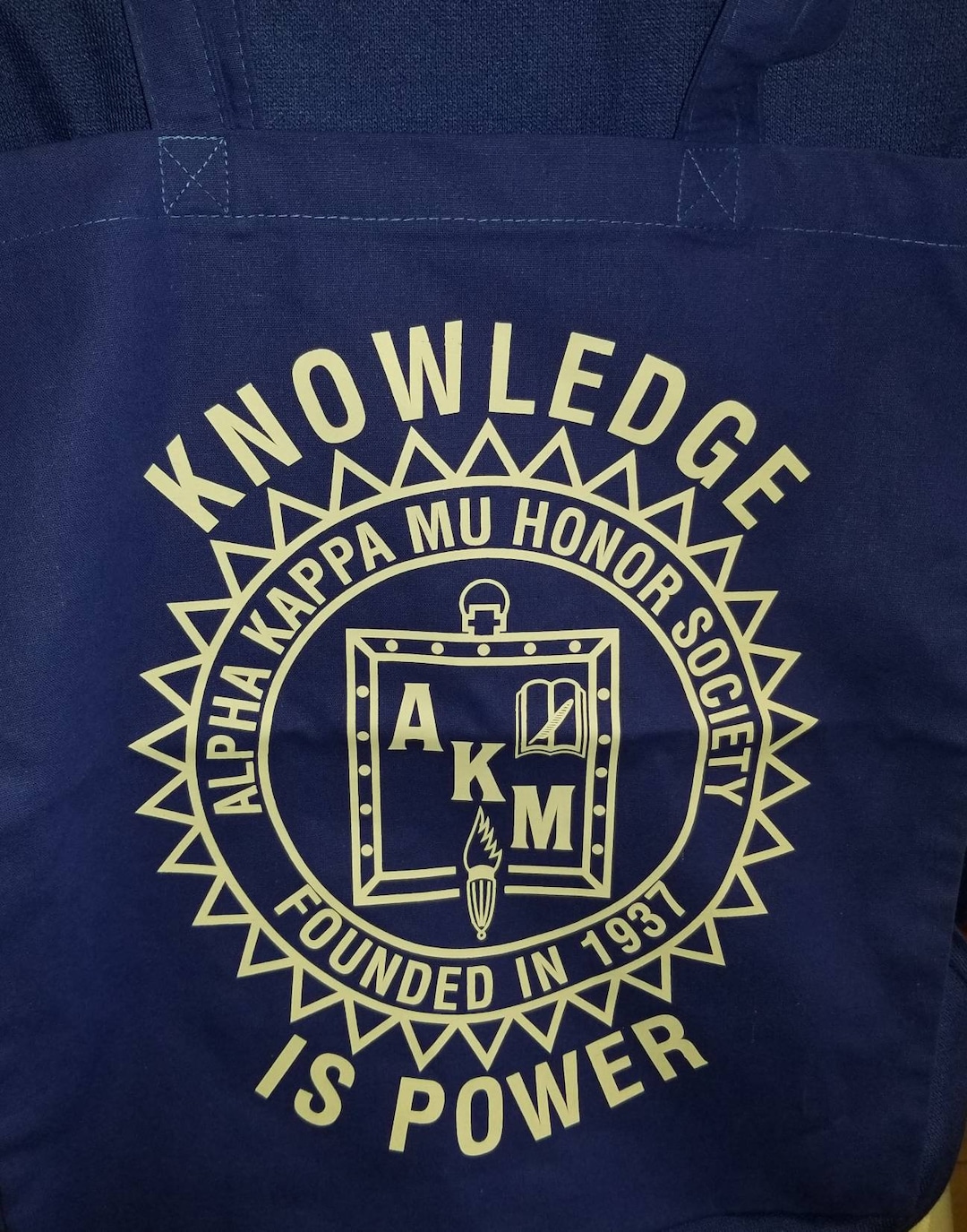 Alpha Kappa Mu Royal Cotton Bag; Honor Society; 1937 - Etsy