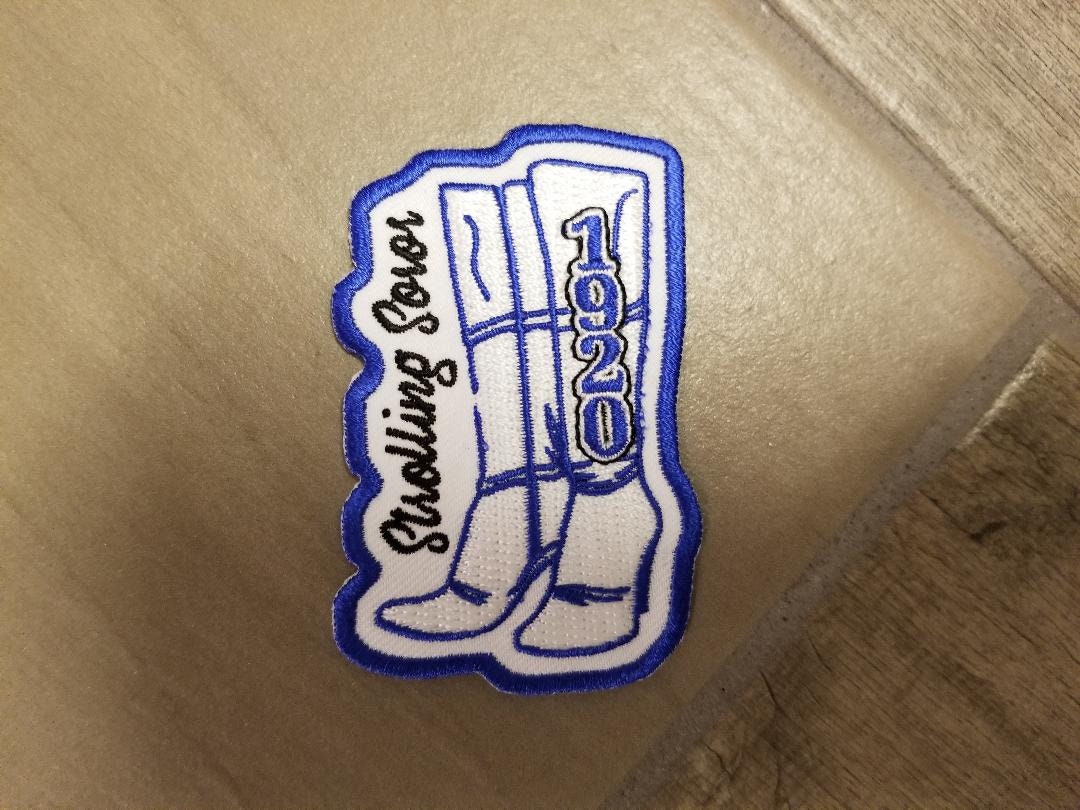 Let's Stroll Soror Iron-on Patch (blue and White) - Etsy