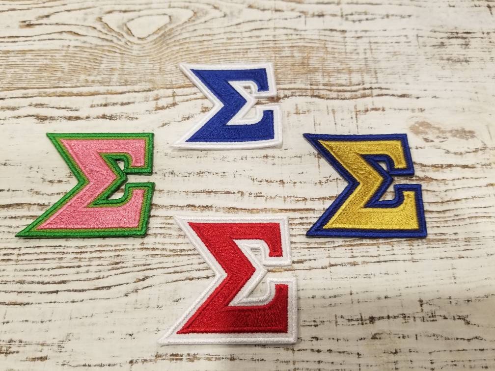 Sigma Greek Letter; 2 Inch, Iron On; - Etsy